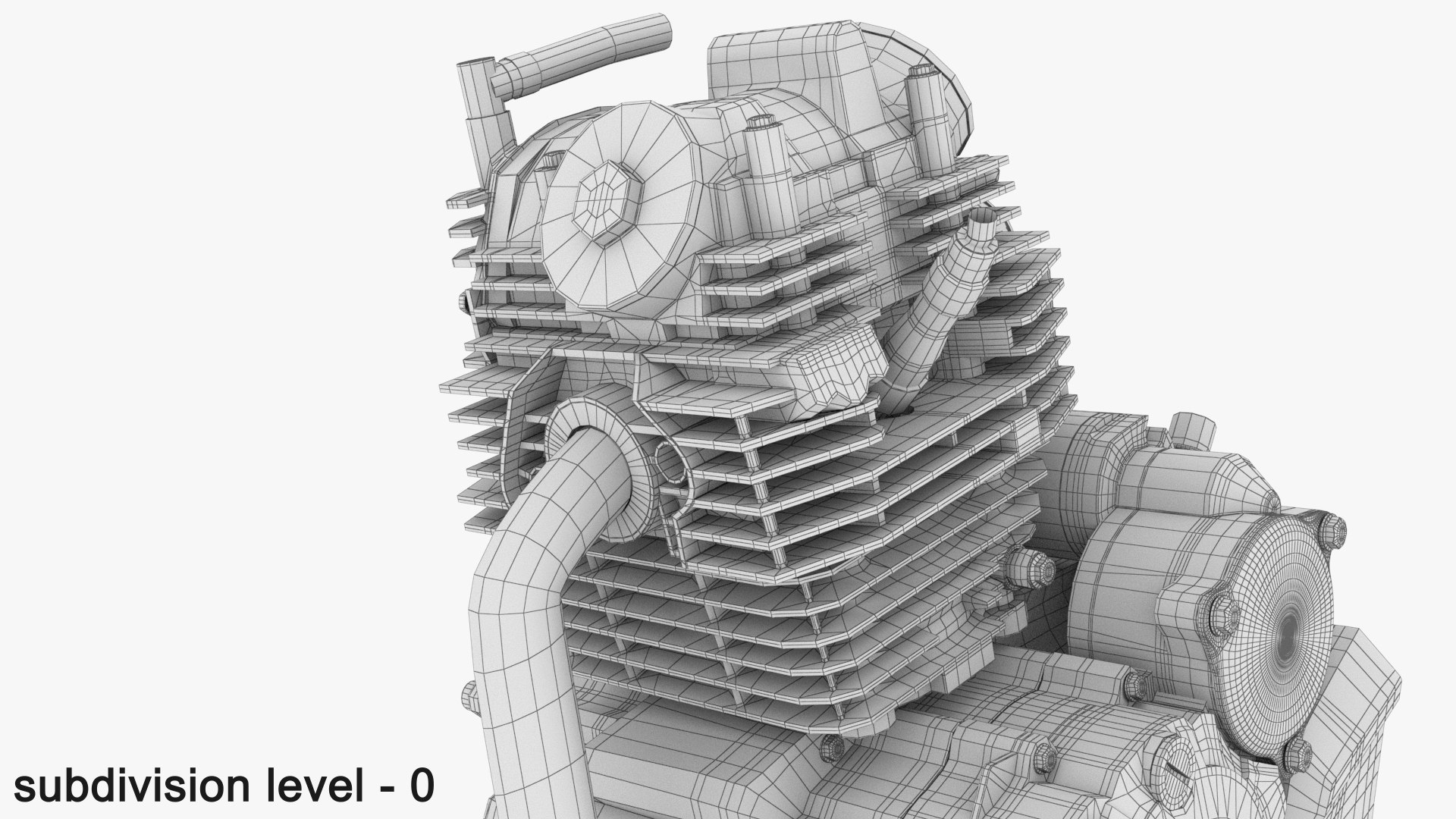 3D Motorcycle Engine - TurboSquid 1531686