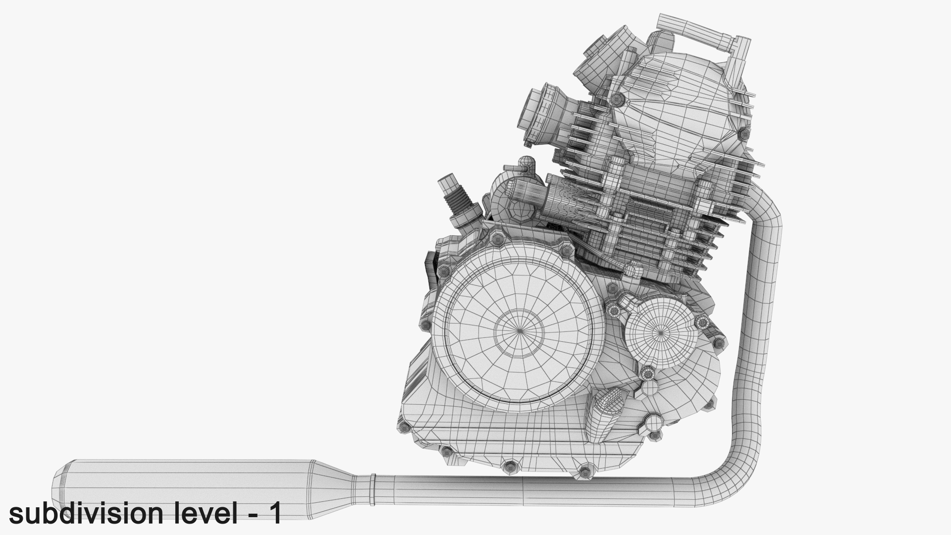 3D Motorcycle Engine - TurboSquid 1531686