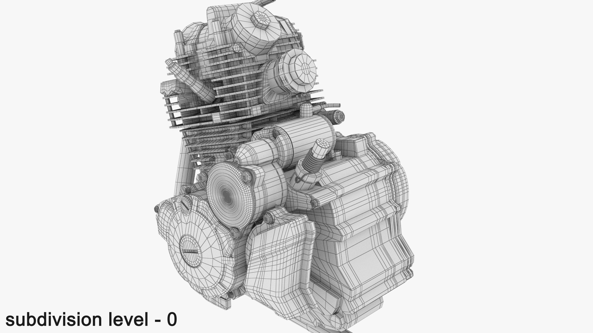 3D Motorcycle Engine - TurboSquid 1531686