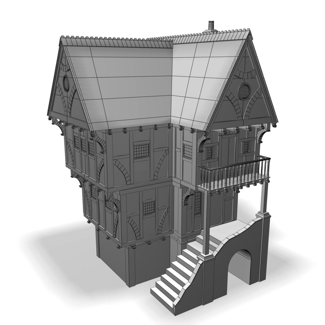 3d Medieval Fantasy House