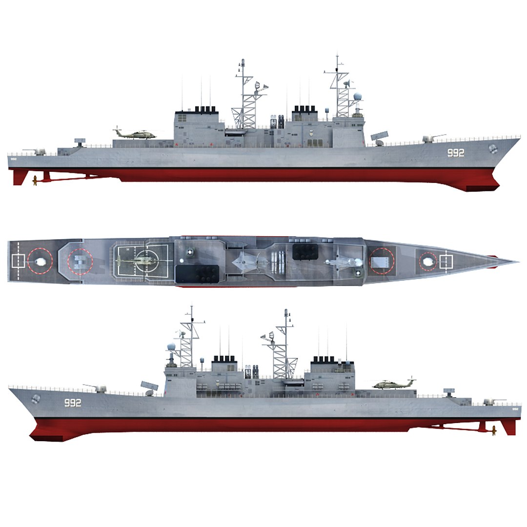 Uss Fletcher Dd-992 Dd 3d Max