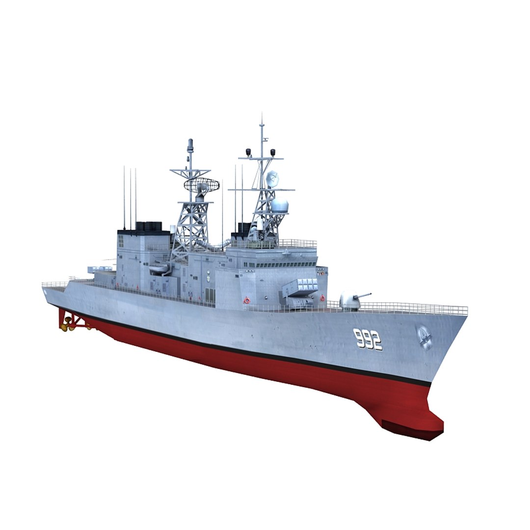 Uss Fletcher Dd-992 Dd 3d Max