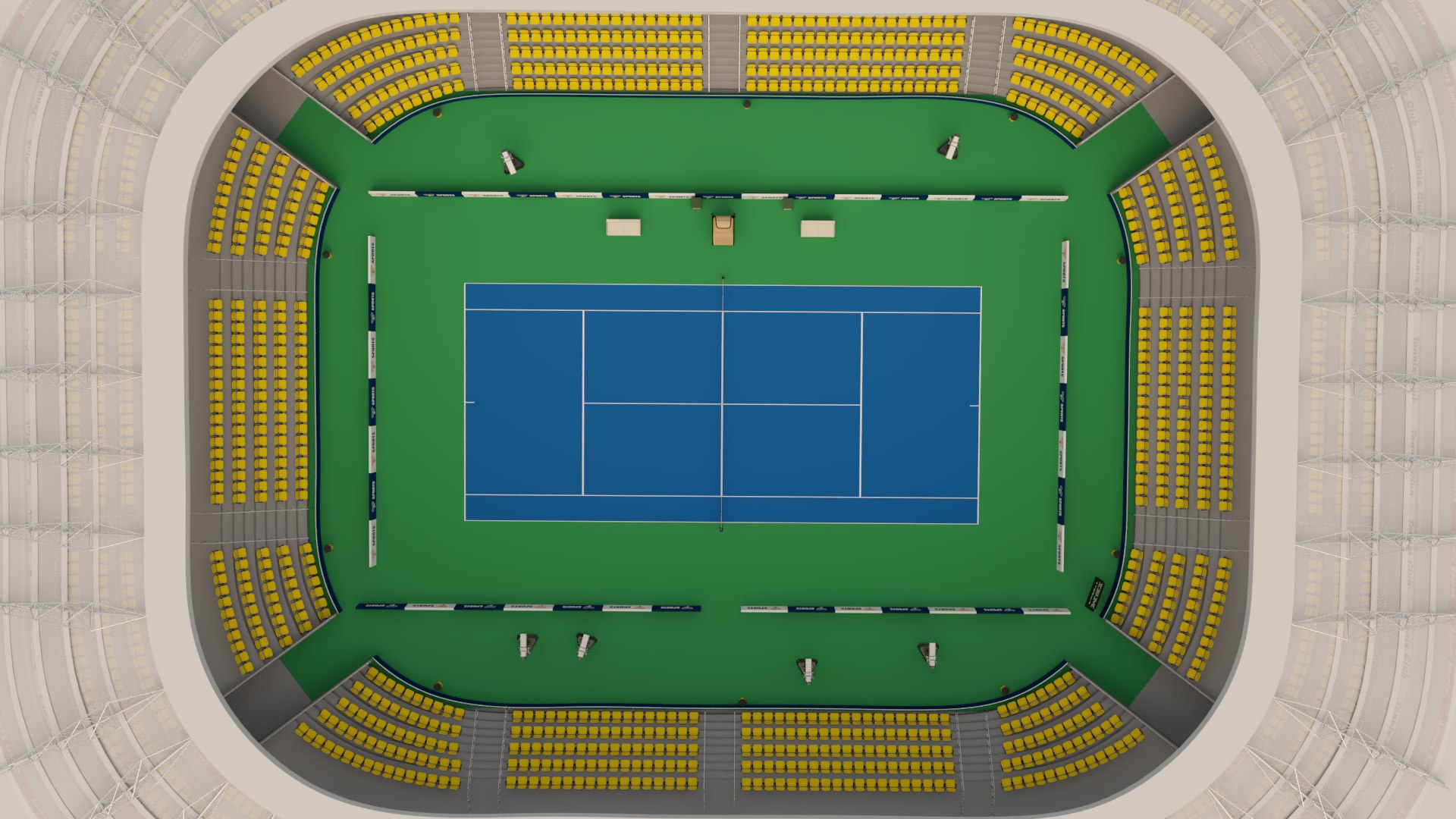 3D Tennis Stadium Model - TurboSquid 2167234