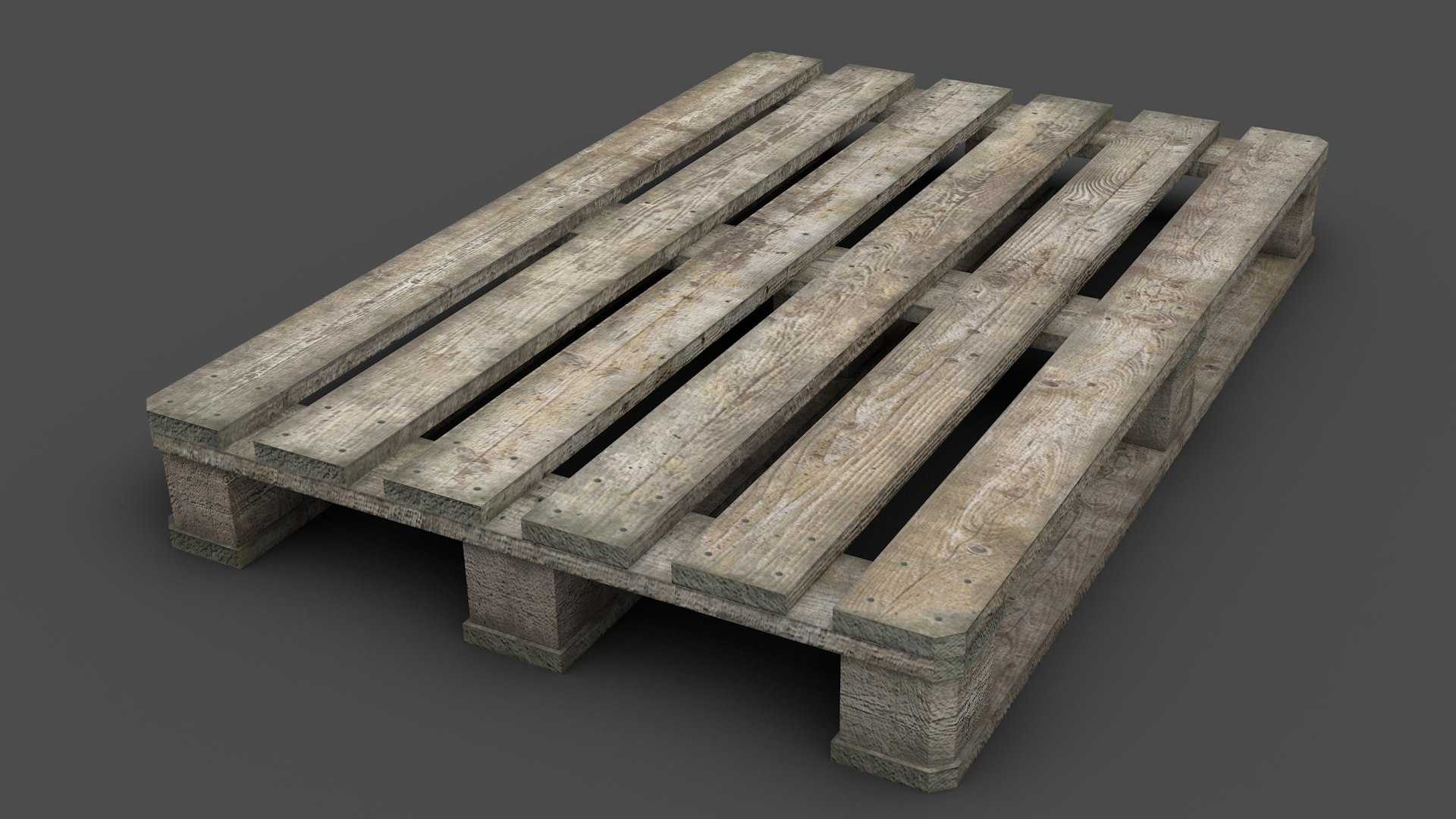 3D Wooden Pallet Model - TurboSquid 1384886