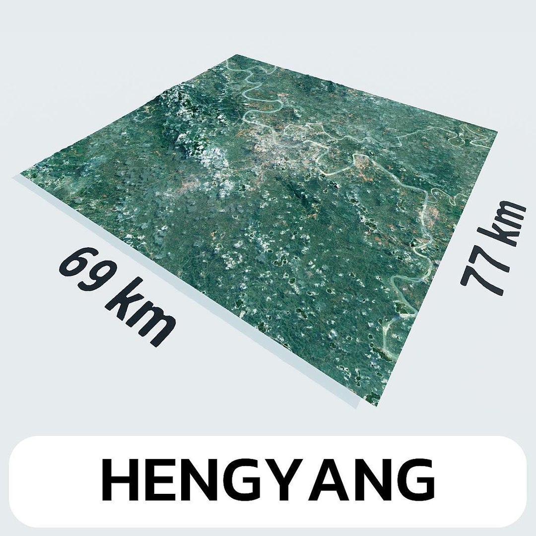 Hengyang China City Landscape 3D Model 3D - TurboSquid 2038383