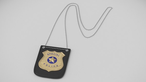 modelo 3d Placa de policía 02 - TurboSquid 1874882