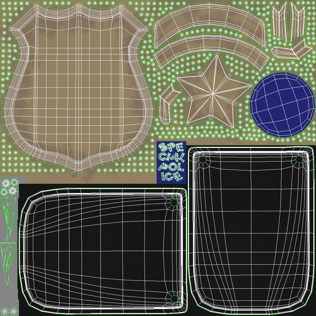 3D Model Police Badge 02 - TurboSquid 1874882