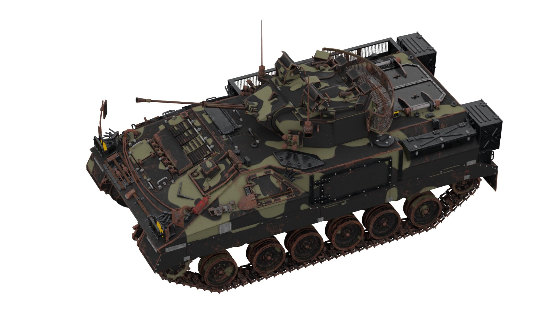 4K Textures British MCV 80 Warrior Tracked Mechanised Combat Vehicle In ...