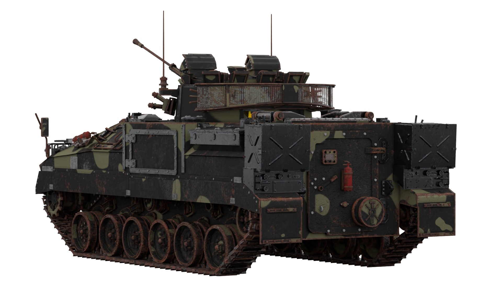 4K Textures British MCV 80 Warrior Tracked Mechanised Combat Vehicle In ...