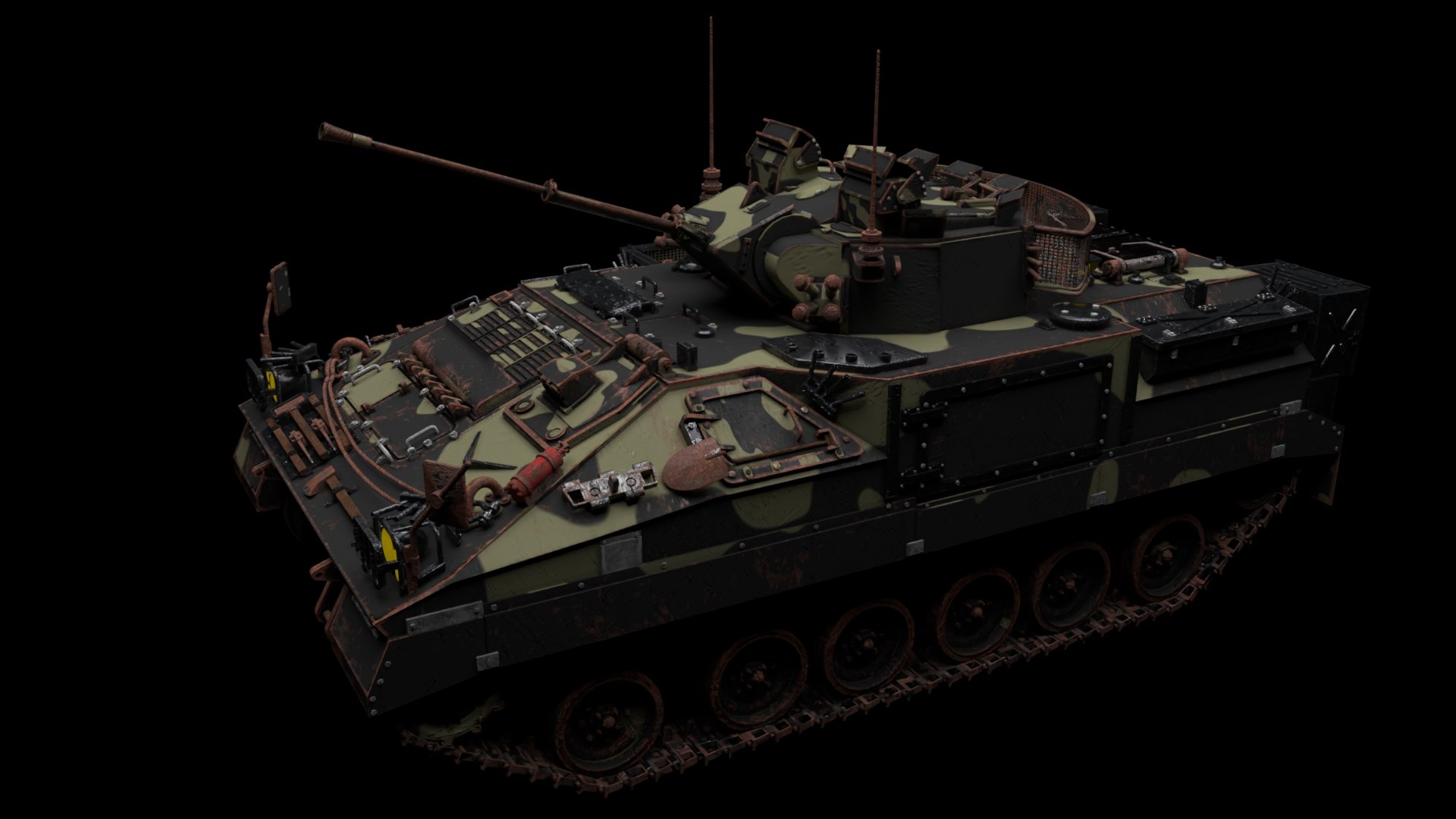 4K Textures British MCV 80 Warrior Tracked Mechanised Combat Vehicle In ...