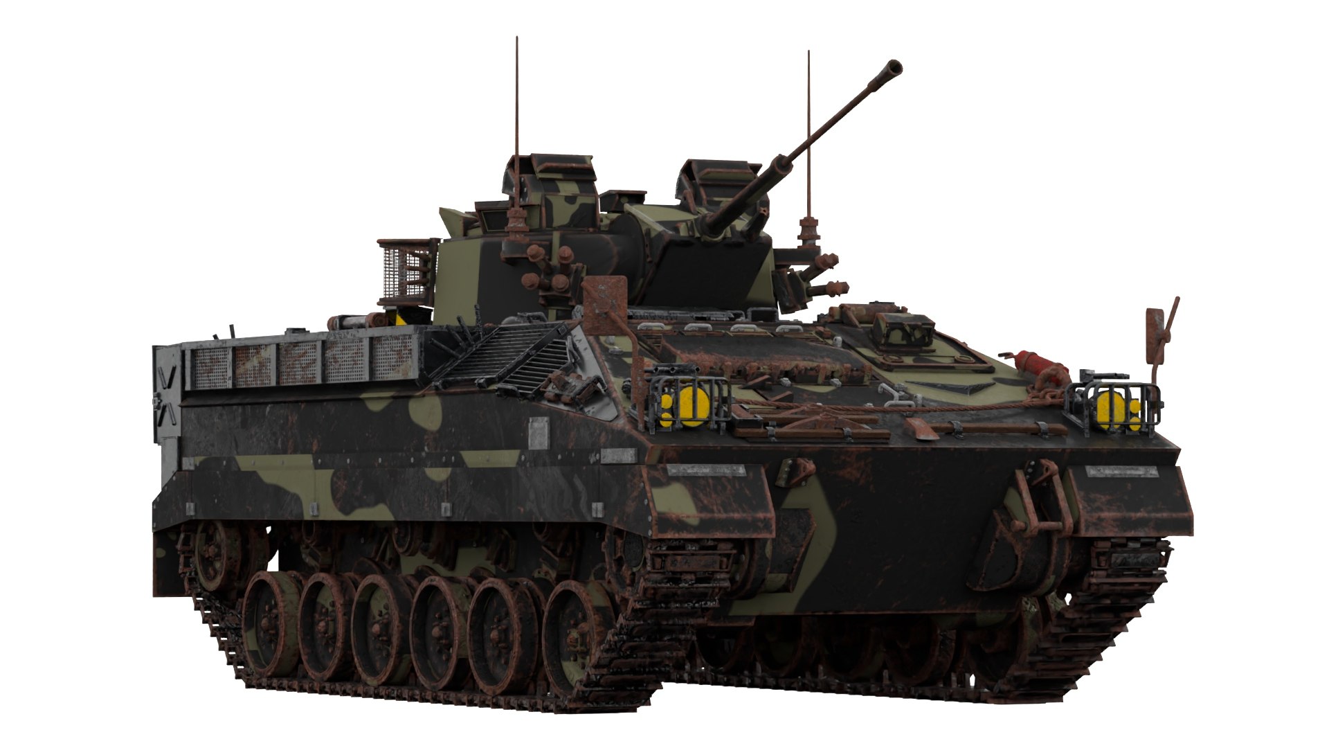 4K Textures British MCV 80 Warrior Tracked Mechanised Combat Vehicle In Arnold 3D Model ...