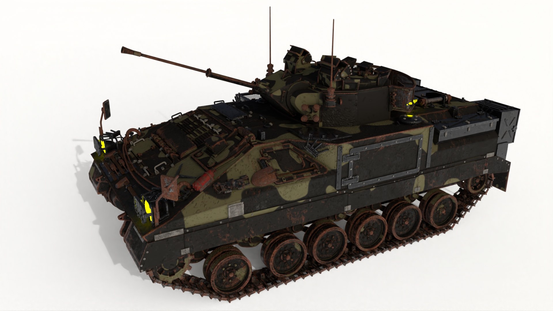 4K Textures British MCV 80 Warrior Tracked Mechanised Combat Vehicle In ...