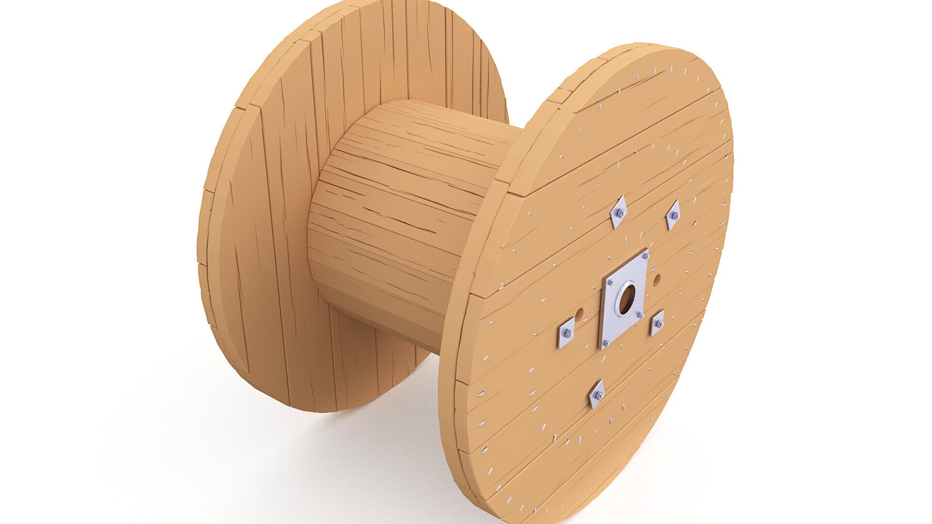 Old Wooden Cable Reel Spool Drum Roller 1 3D Model - TurboSquid 1979892