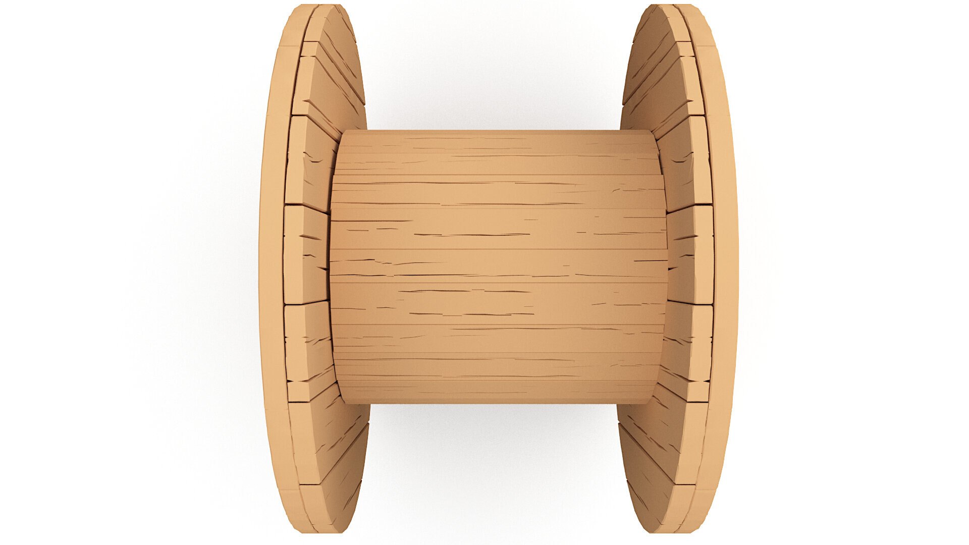 Old Wooden Cable Reel Spool Drum Roller 1 3D Model - TurboSquid 1979892