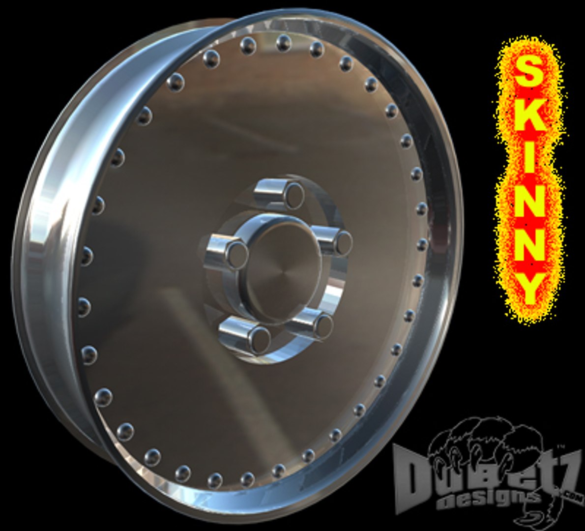 3d model of drag pack wheel centerline auto