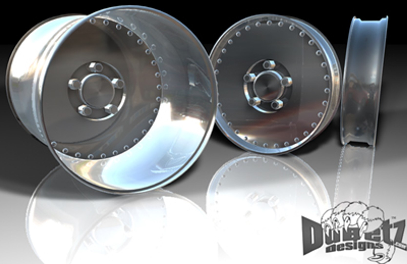 3d model of drag pack wheel centerline auto