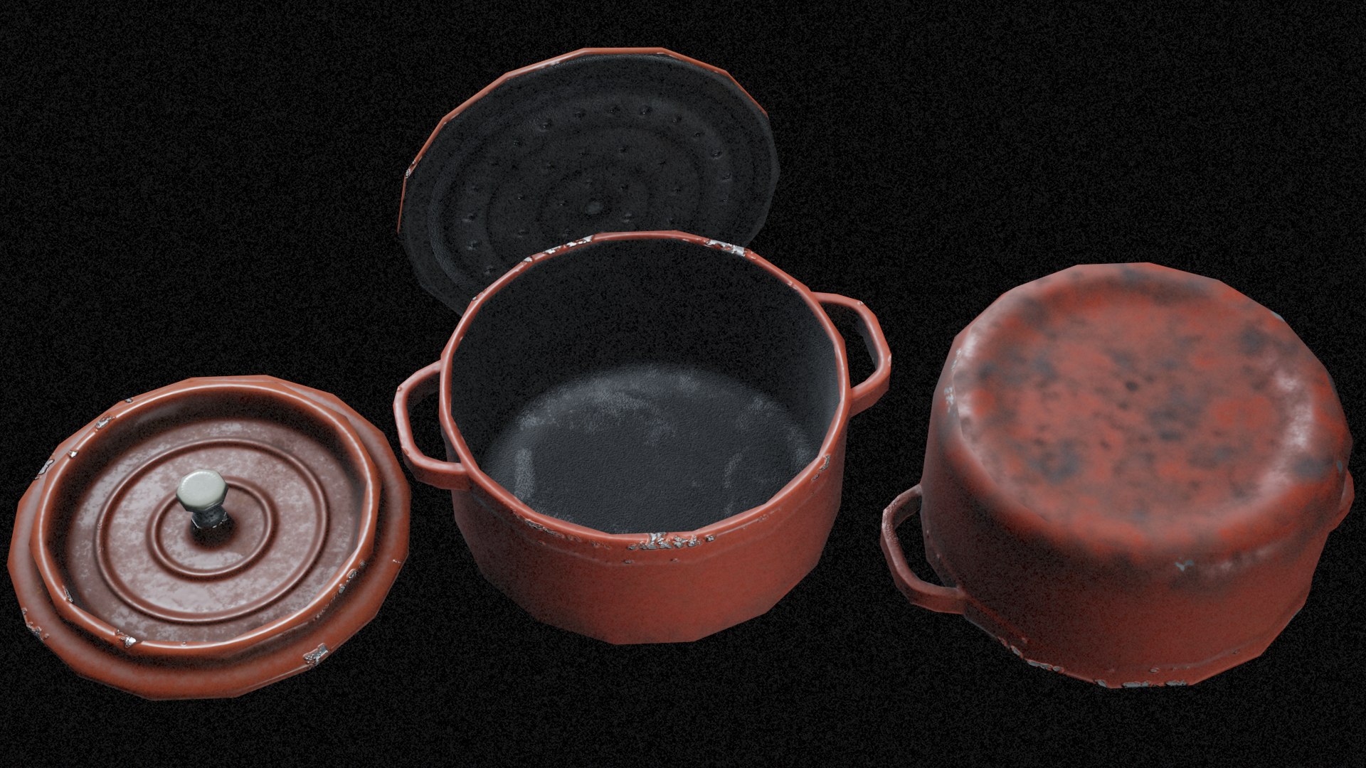 Kitchen Cooking Pot 3D Model - TurboSquid 2381176