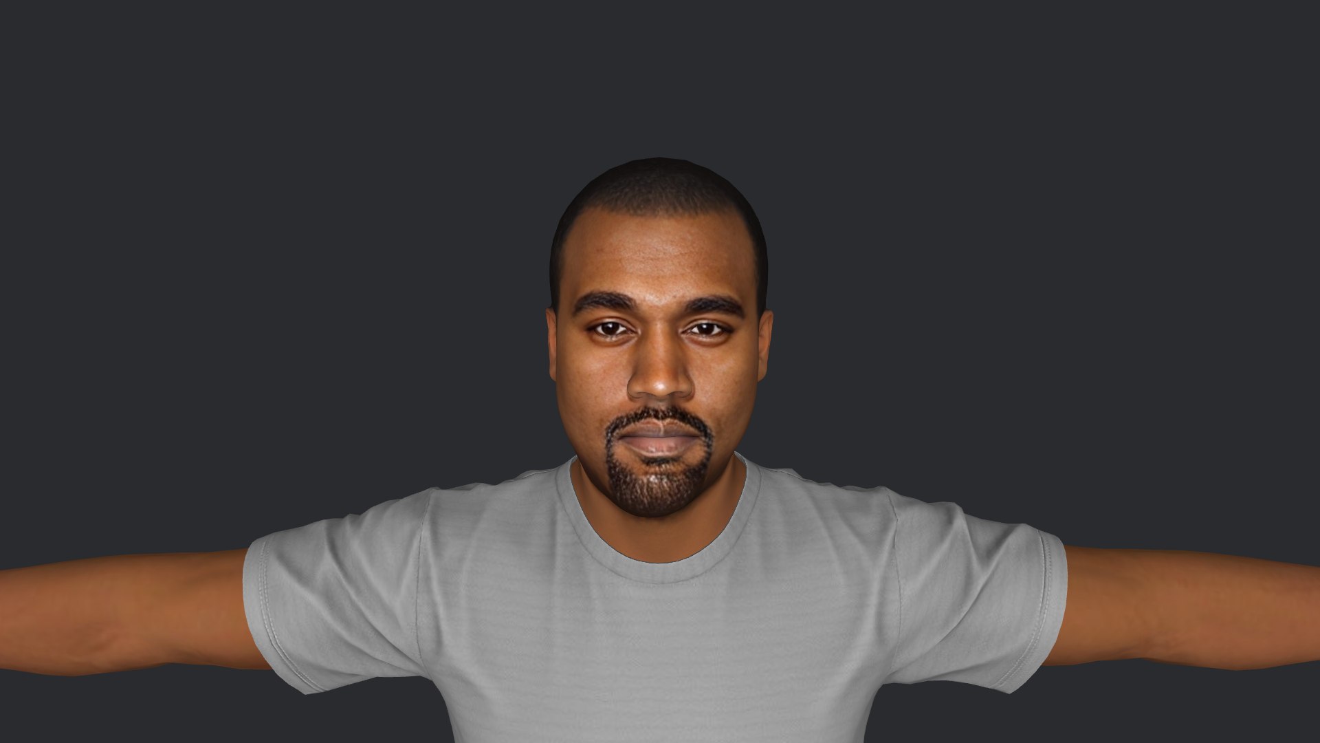 3D Kanye West Hyper Realistic Full Body Fully Rigged 3D Character model ...