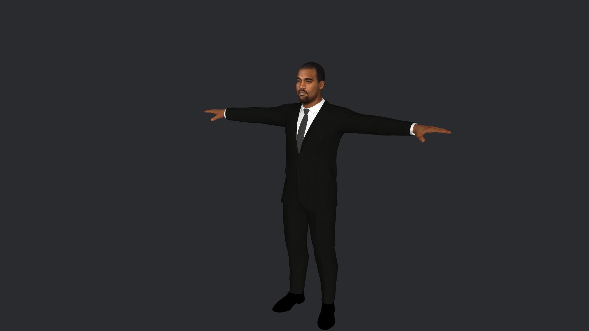 3D Kanye West Hyper Realistic Full Body Fully Rigged 3D Character model ...