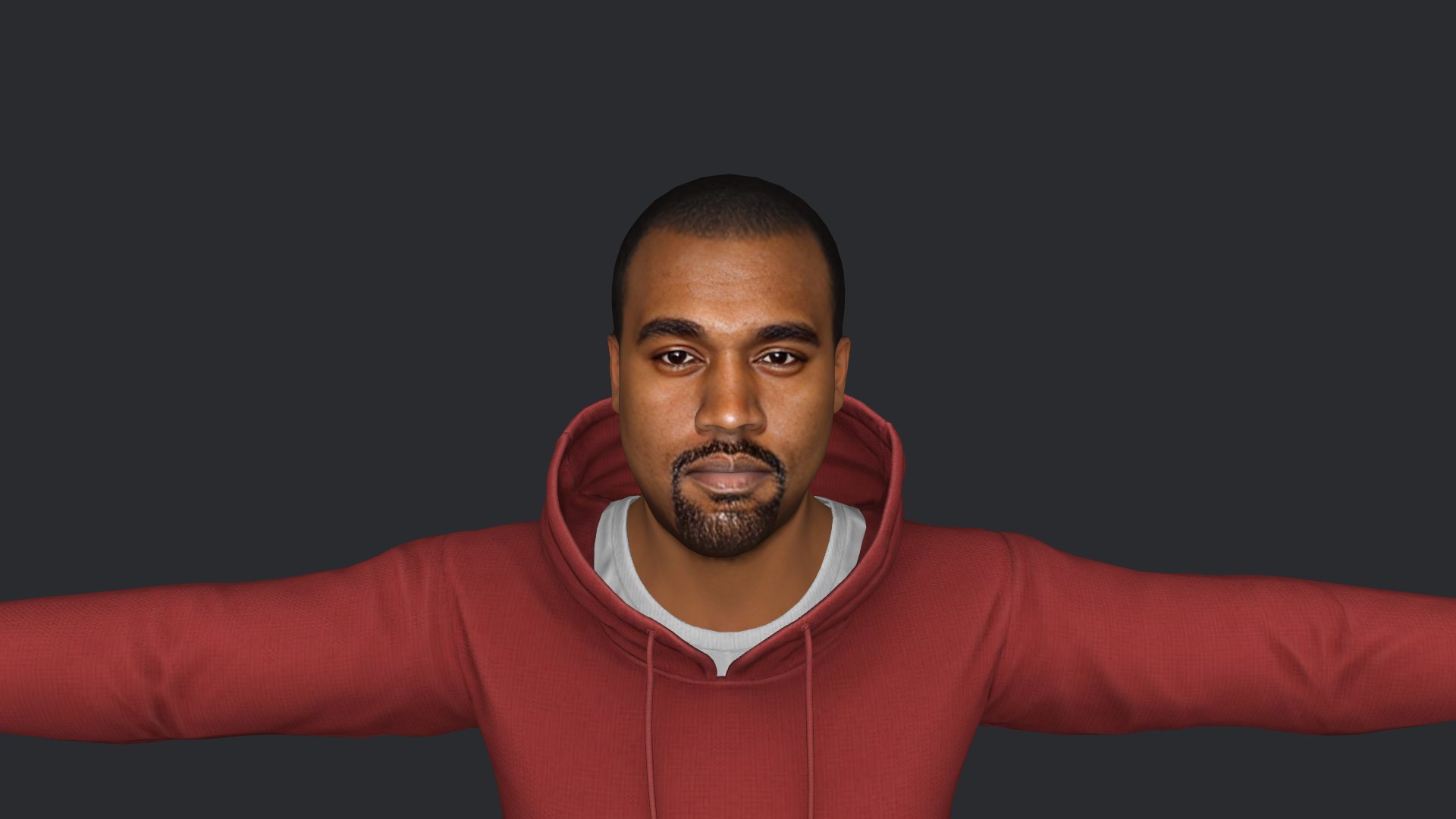 3D Kanye West Hyper Realistic Full Body Fully Rigged 3D Character model ...