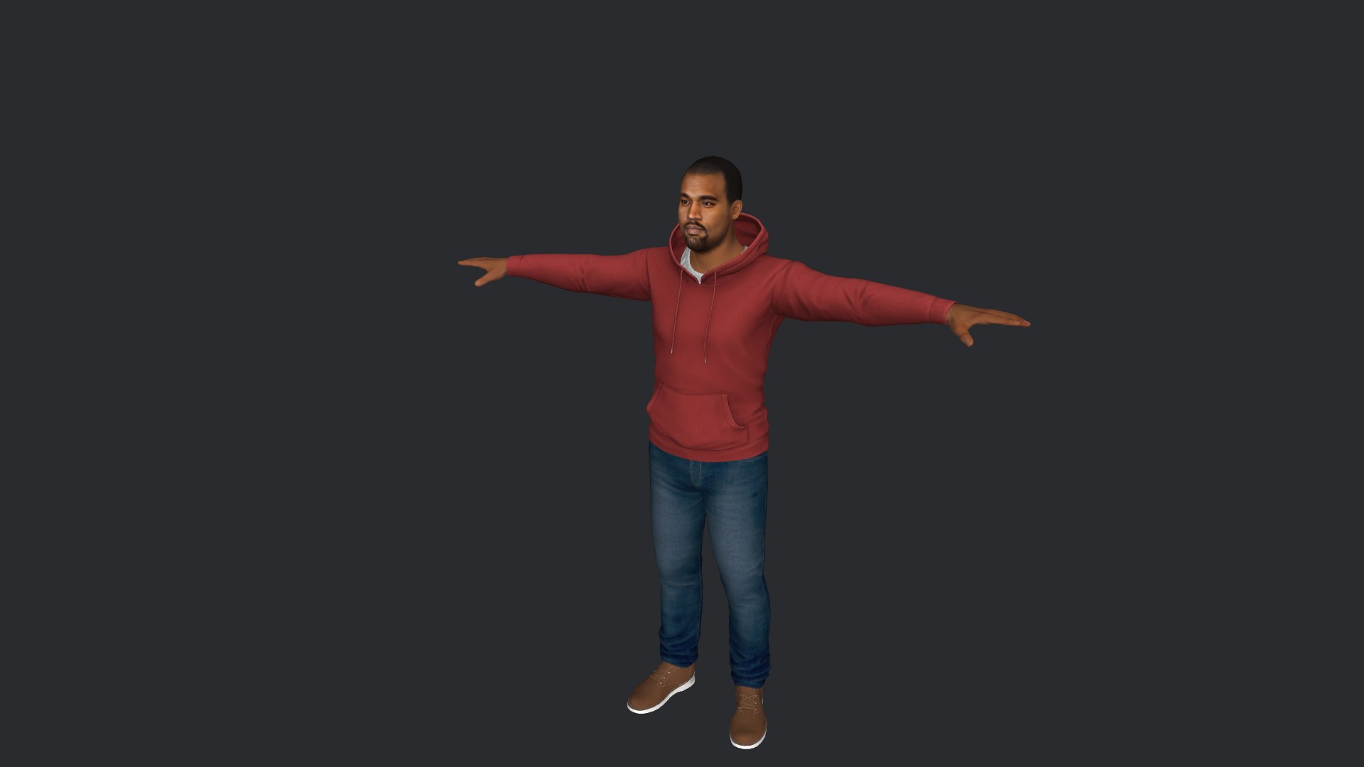 3D Kanye West Hyper Realistic Full Body Fully Rigged 3D Character model ...