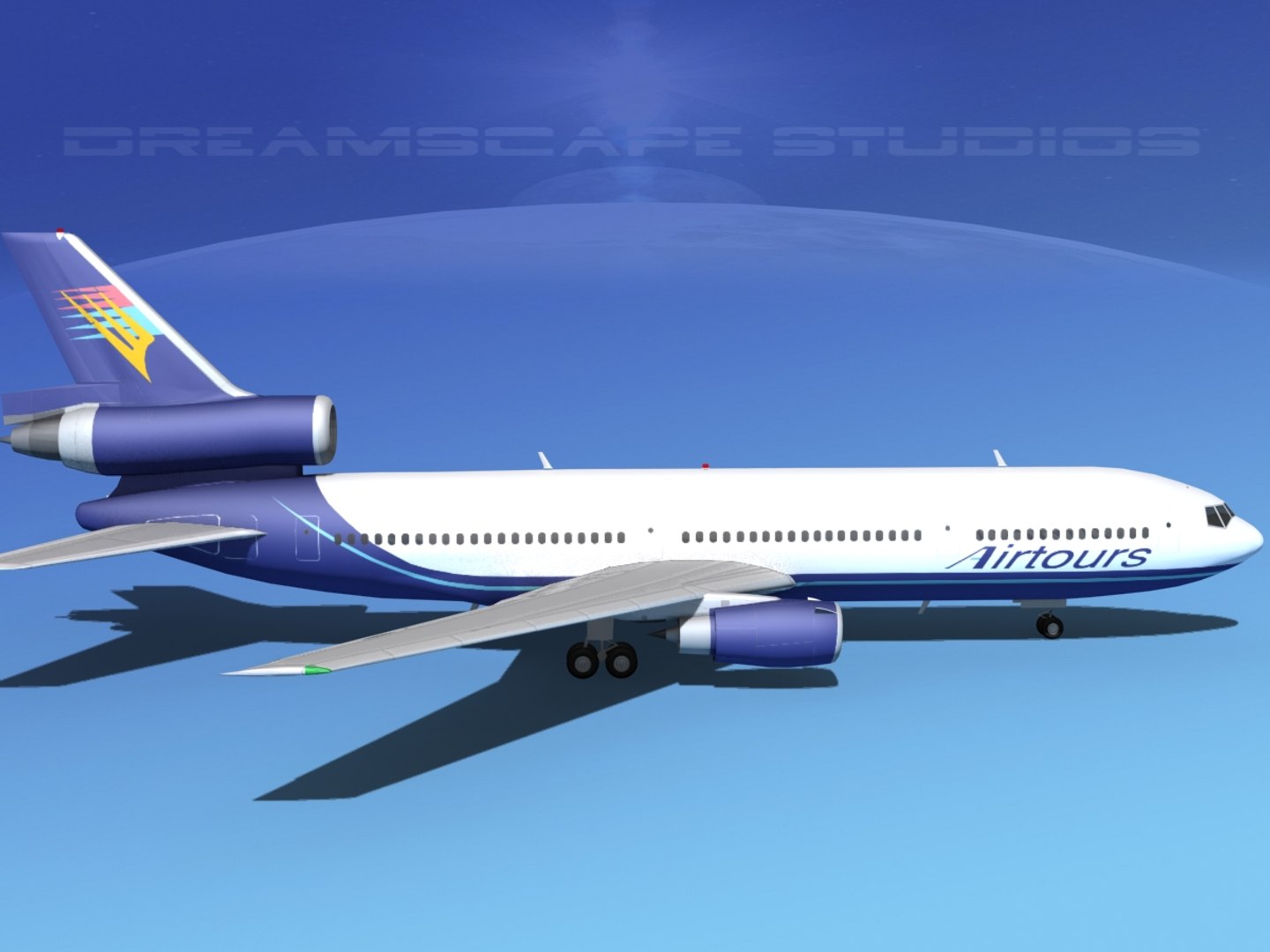 3d Model Of Douglas Dc-10