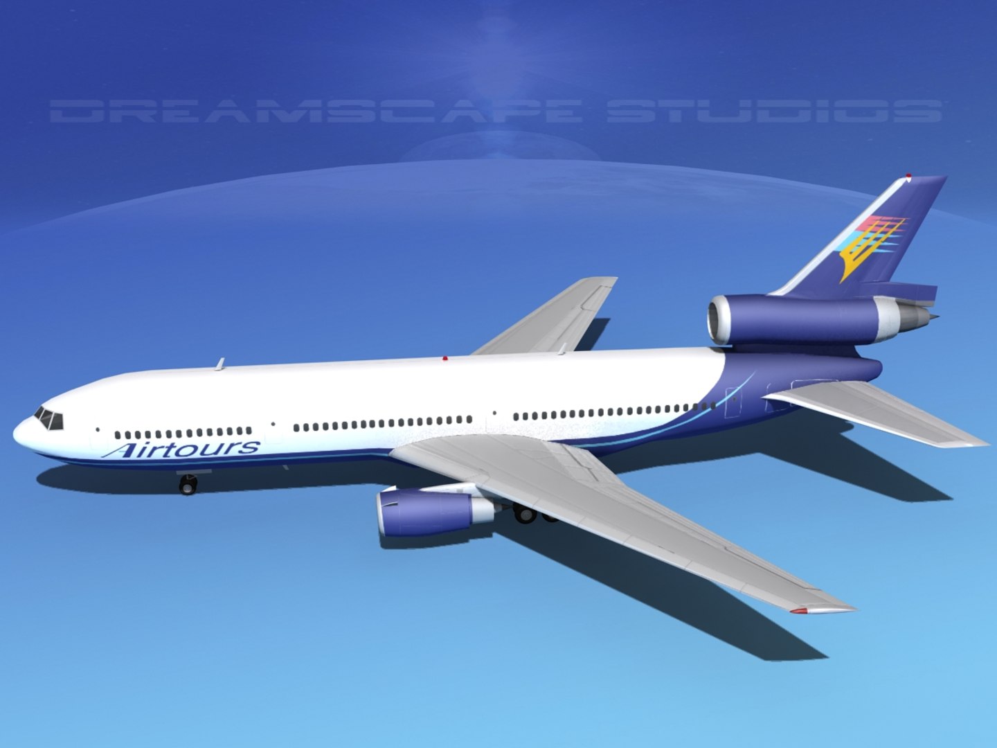 3d Model Of Douglas Dc-10