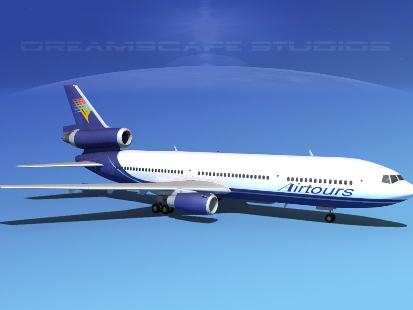 3d Model Of Douglas Dc-10