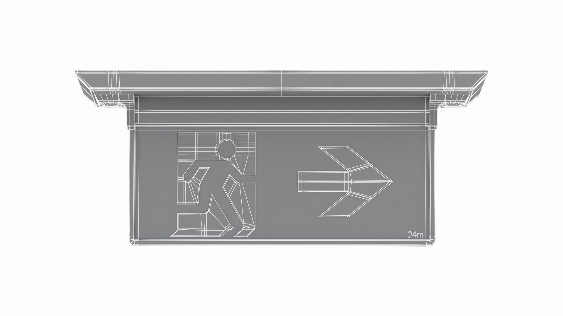 Exit Sign Model - TurboSquid 1555691