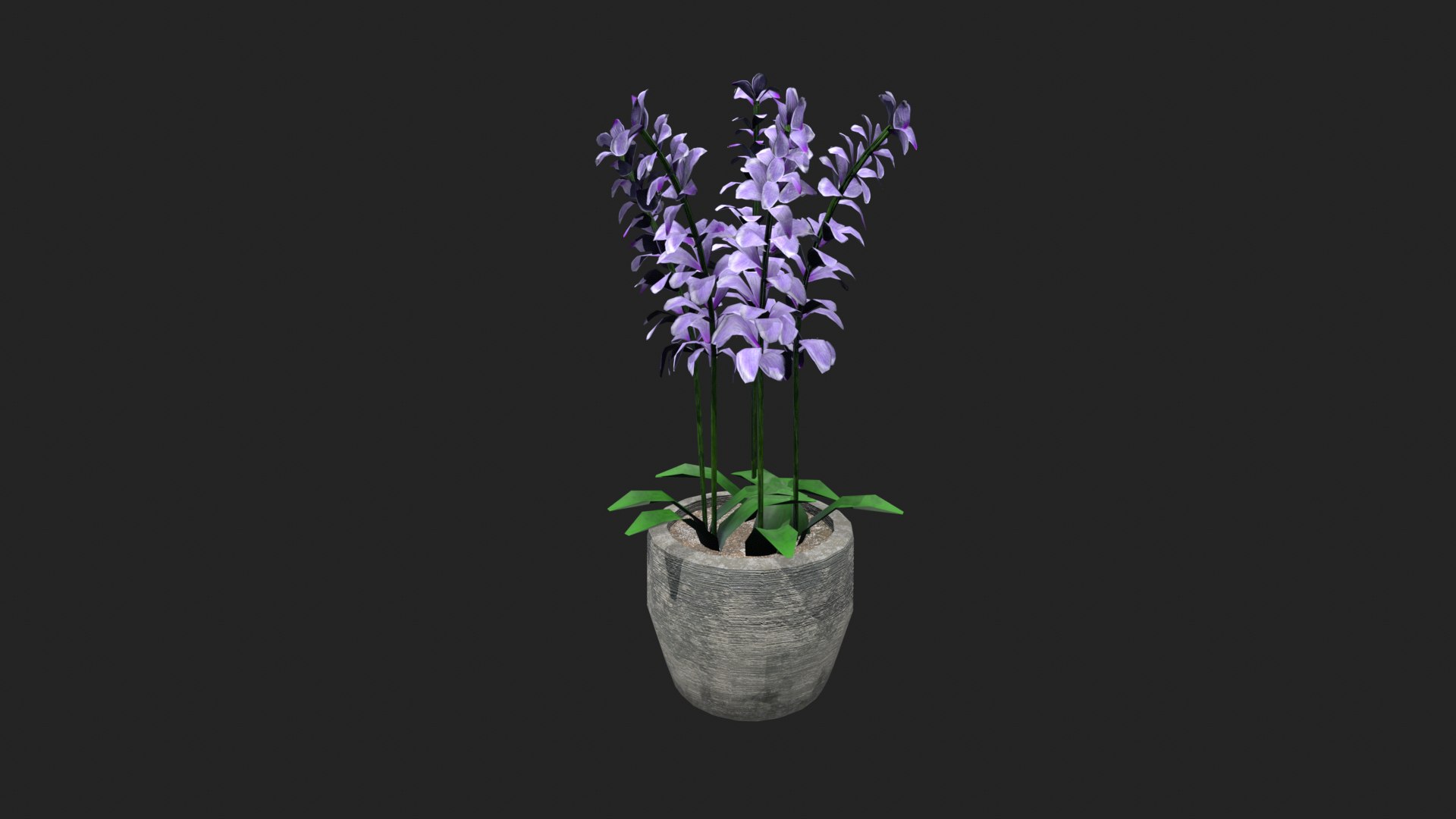 3D Medieval Lavender Pot - TurboSquid 2322776
