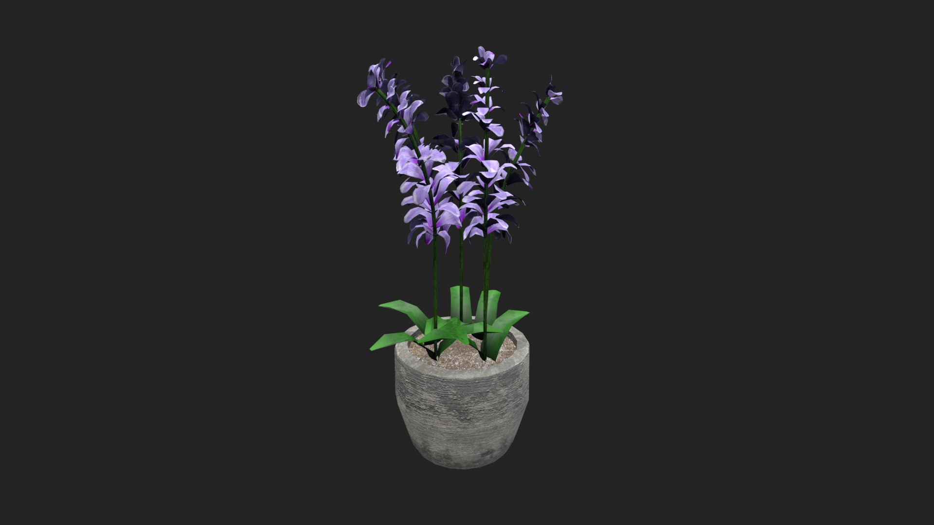 3D Medieval Lavender Pot - TurboSquid 2322776