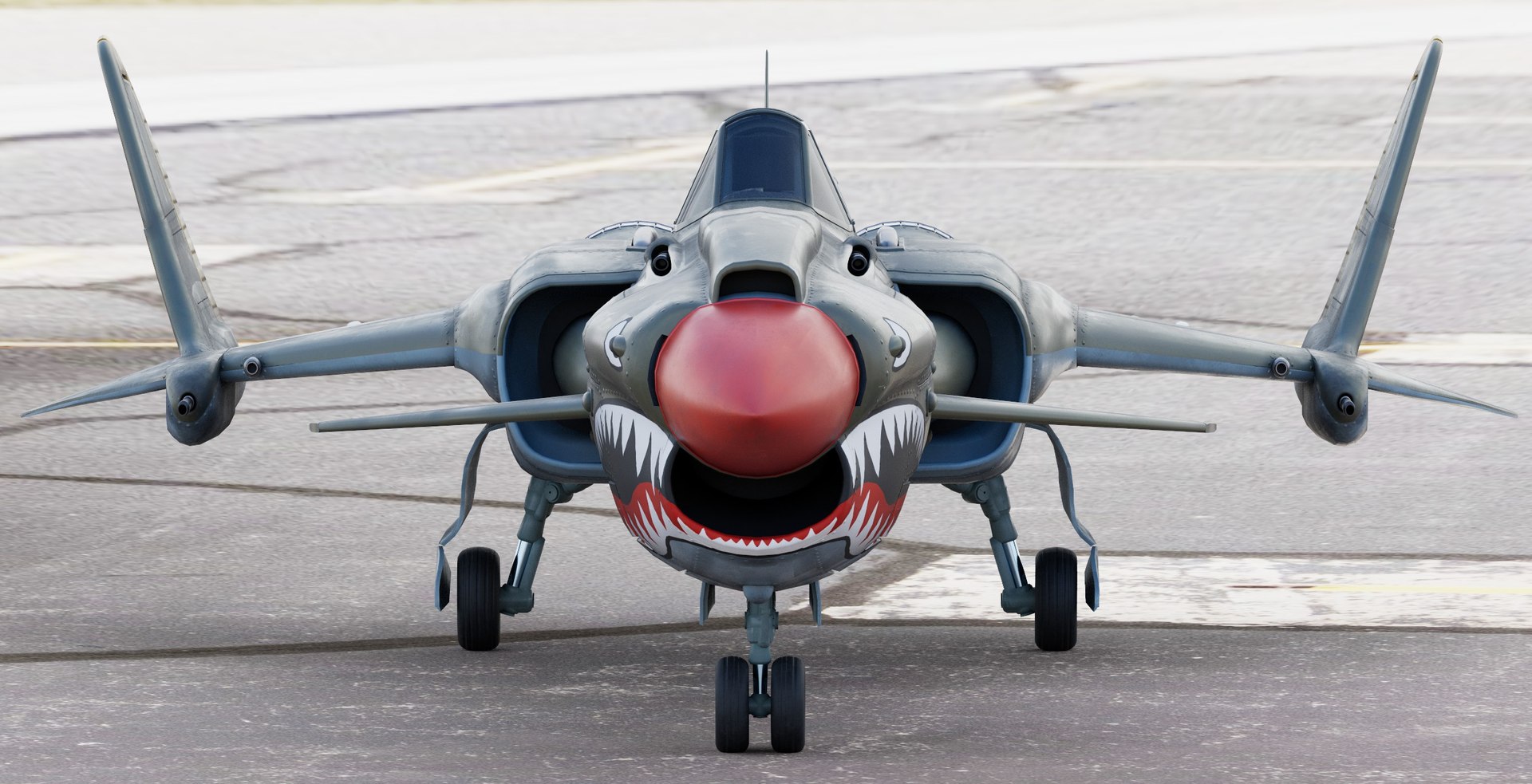 Viper P-40J Jet Fighter Concept Aircraft Model - TurboSquid 2515046