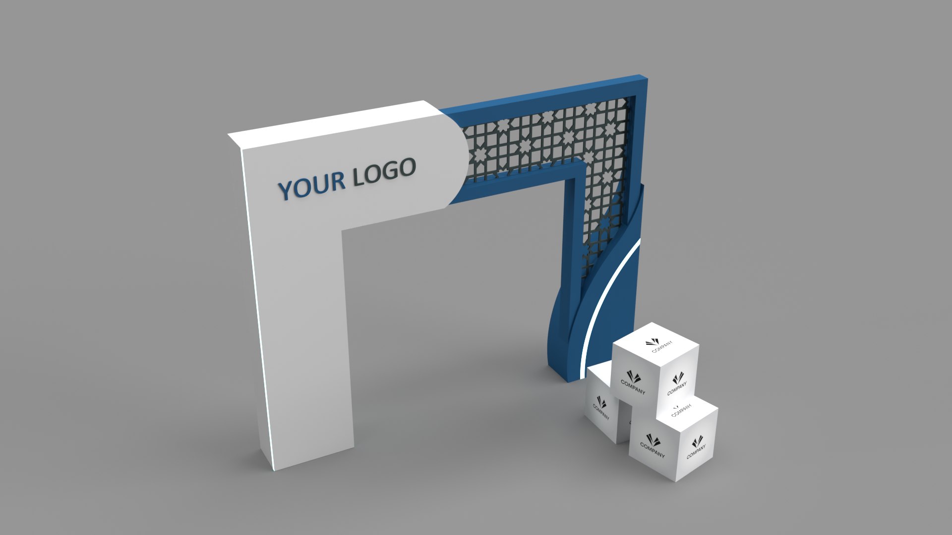 3D Welcome Gate Model - TurboSquid 2279703