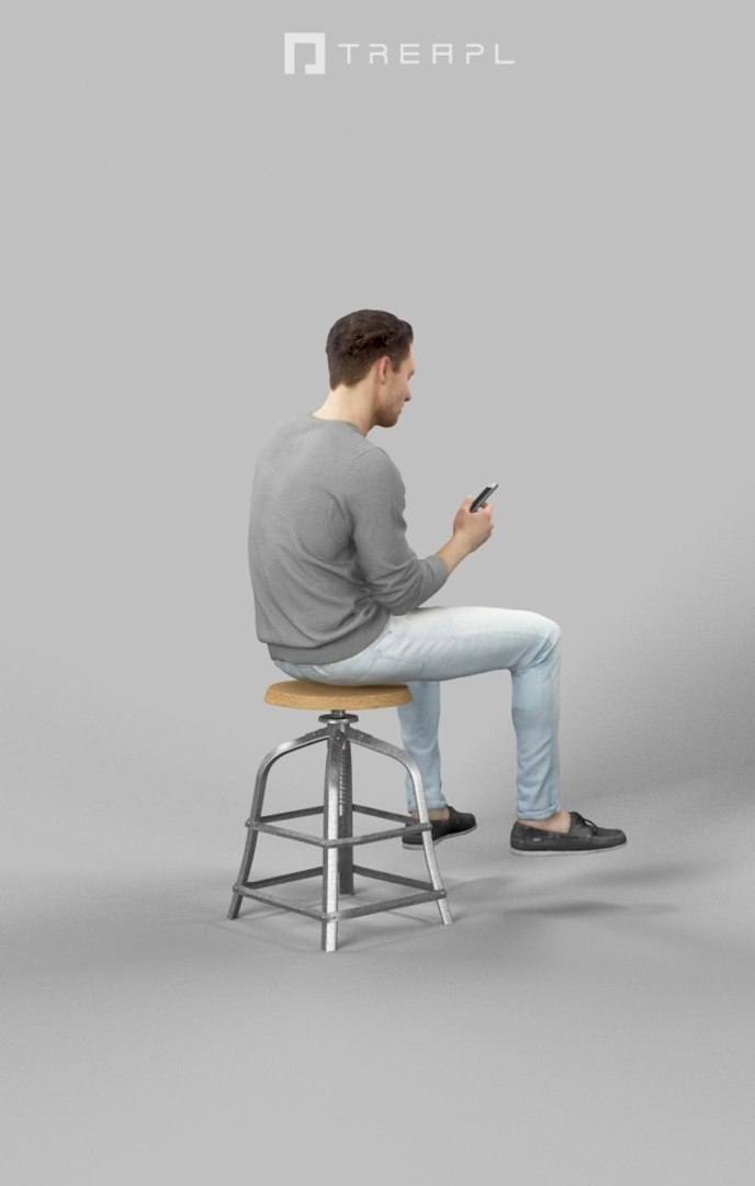 Cell Phone Man 3D - TurboSquid 1421231