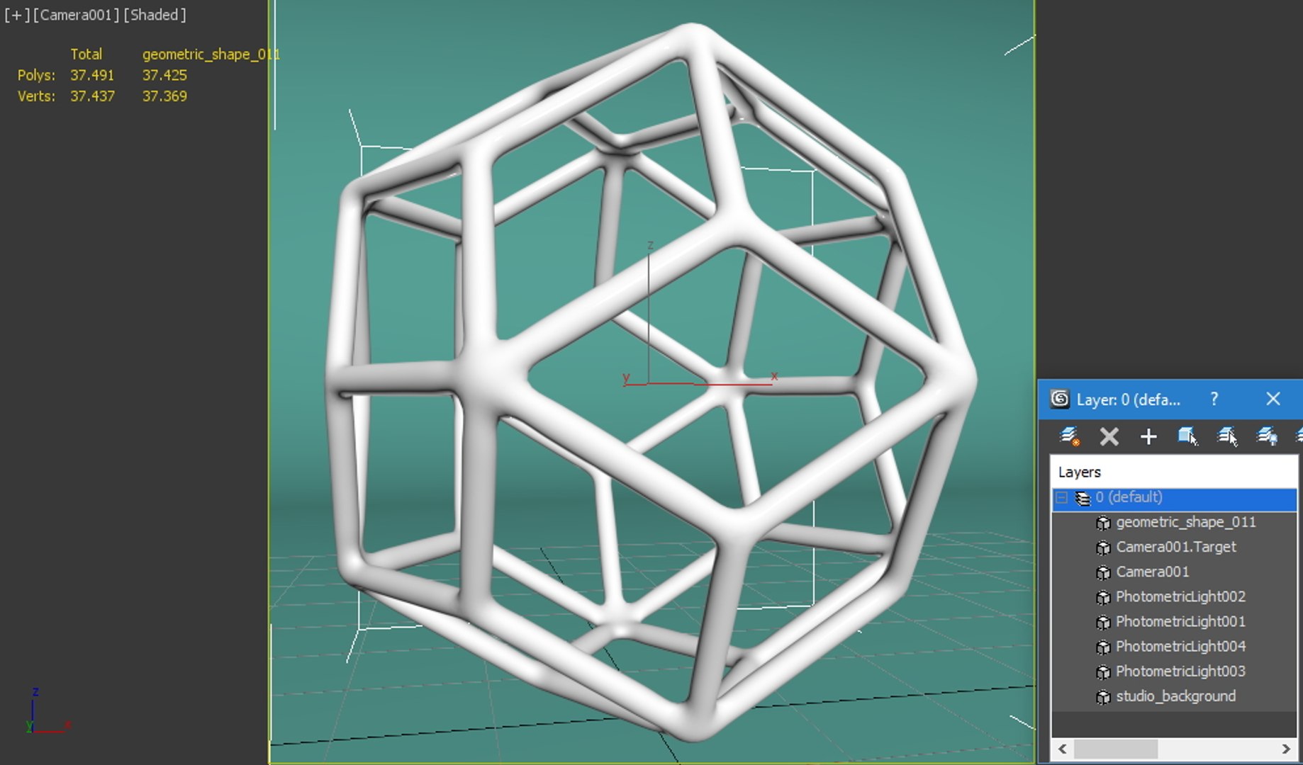 geometric shape 3d max