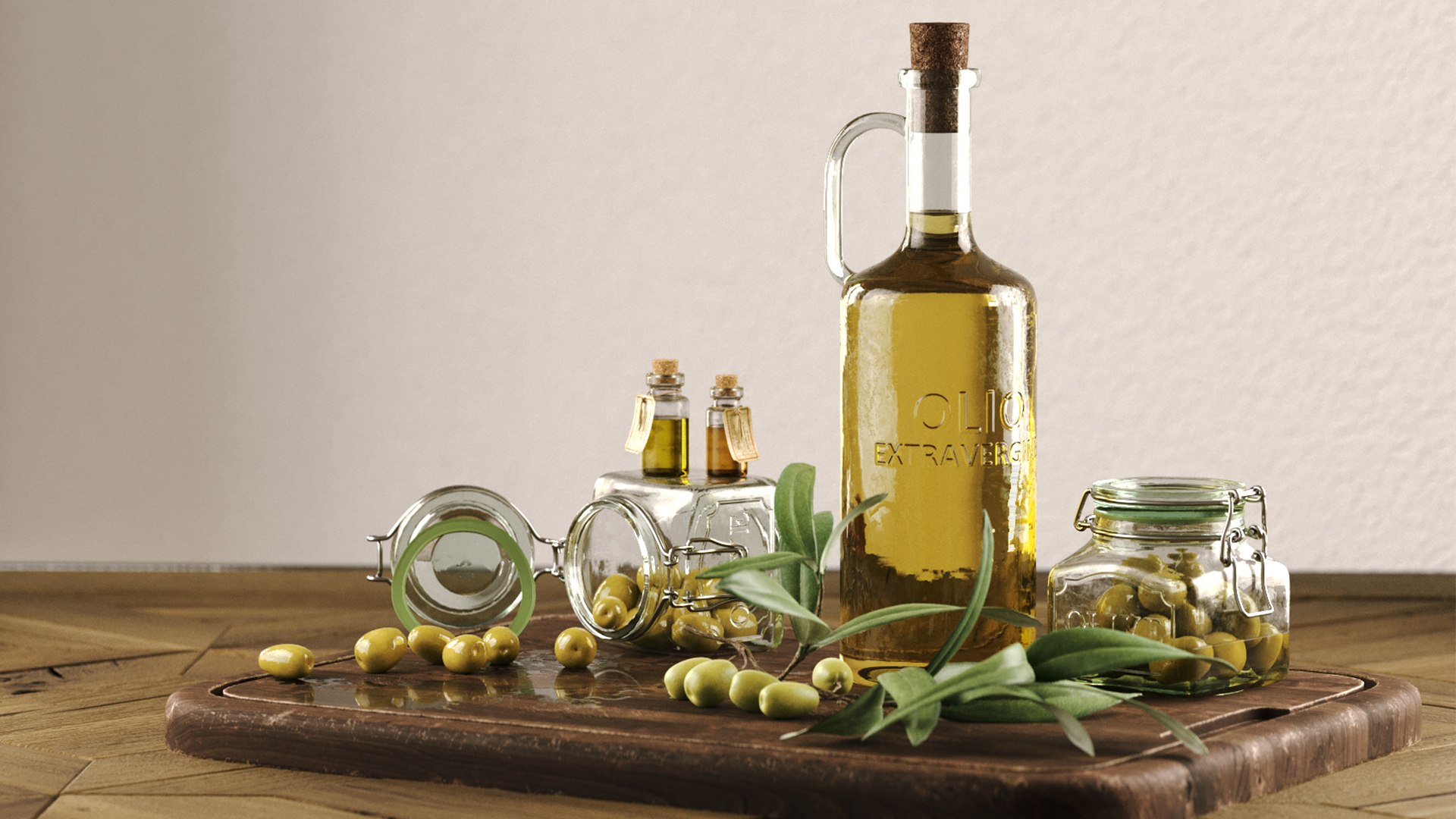 Olives Set 3D Model - TurboSquid 2251699