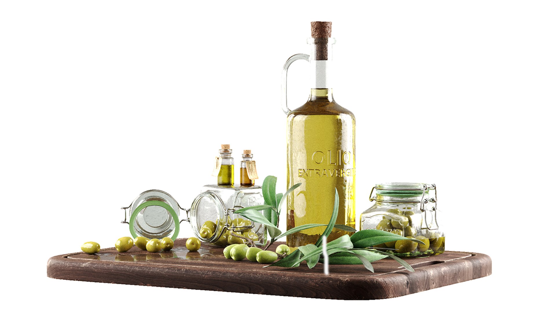 Olives Set 3D Model - TurboSquid 2251699