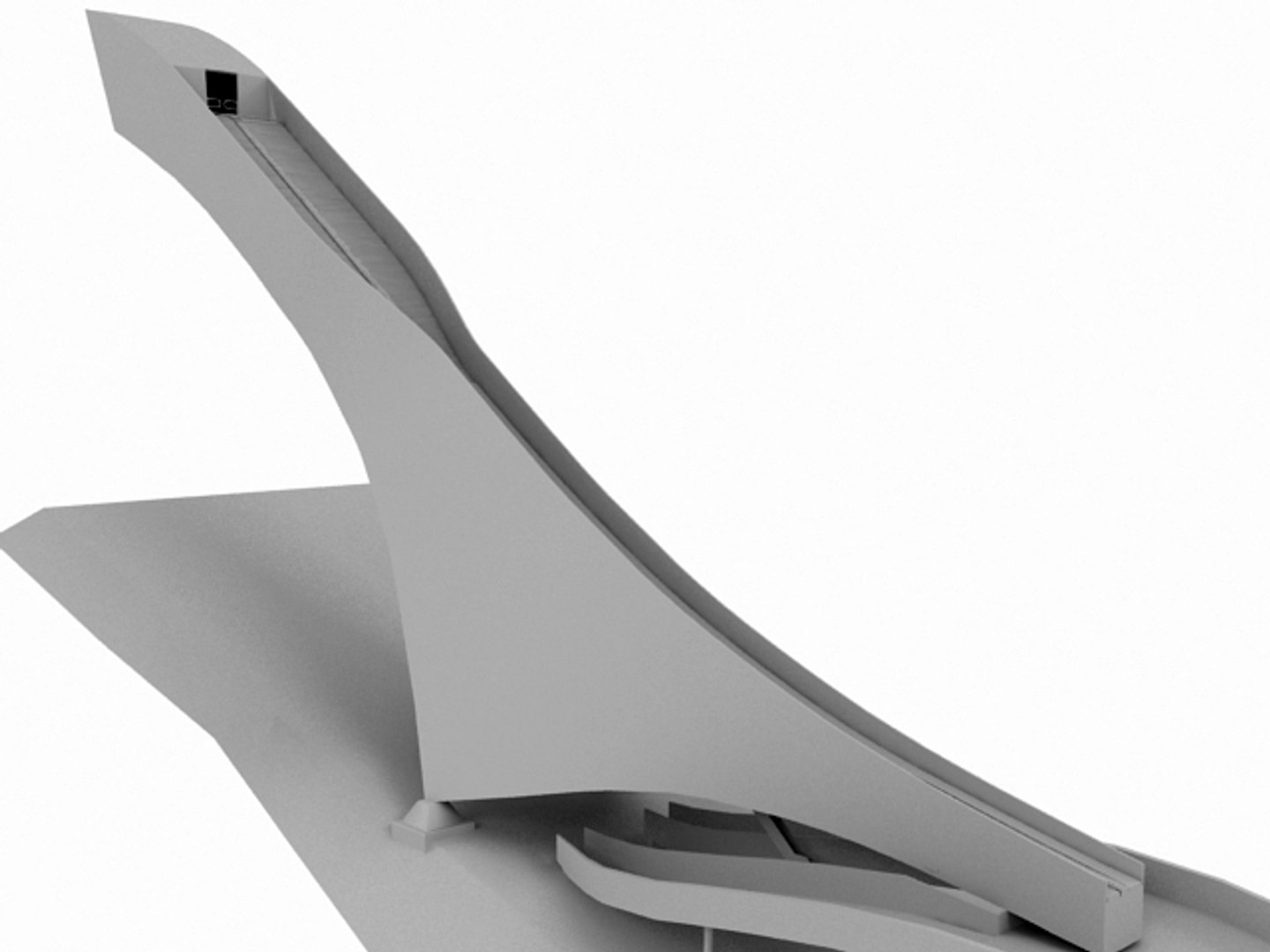 3d Model Ski Jumping Ramp