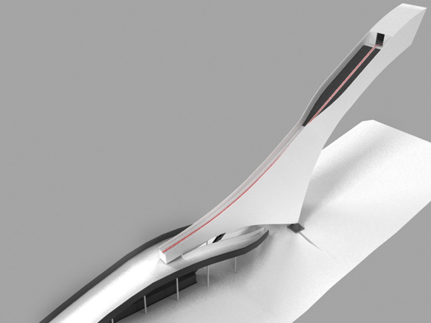 3d Model Ski Jumping Ramp
