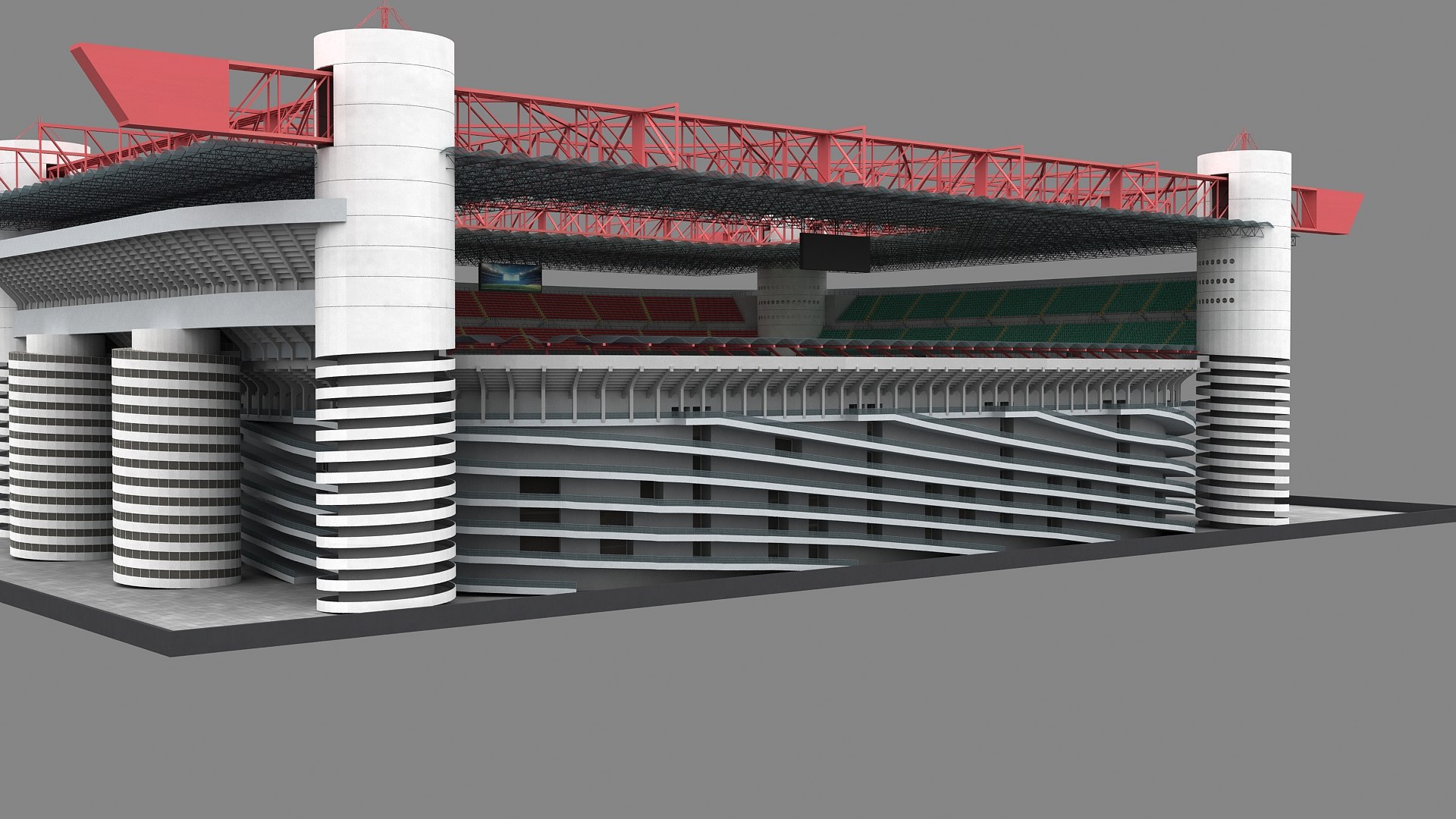 3D Model San Siro Stadium Milan Italy - TurboSquid 2380039
