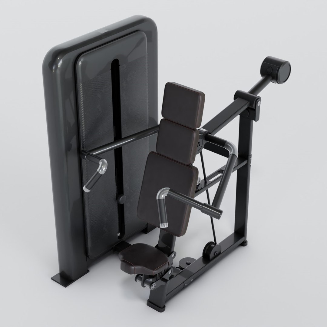 3D Seated Shoulder Press Machine - TurboSquid 2282786