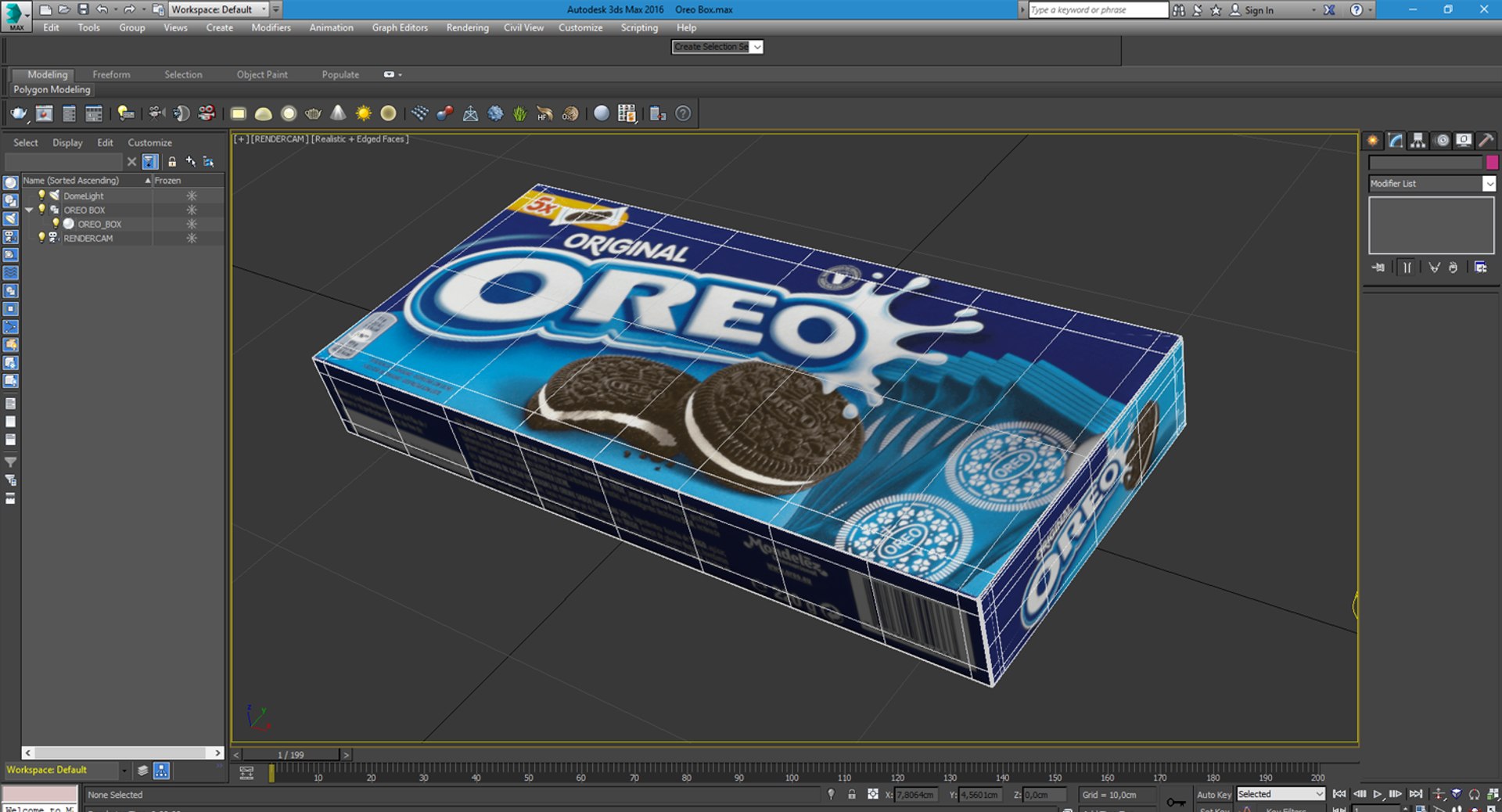 Oreo Box 3d Model