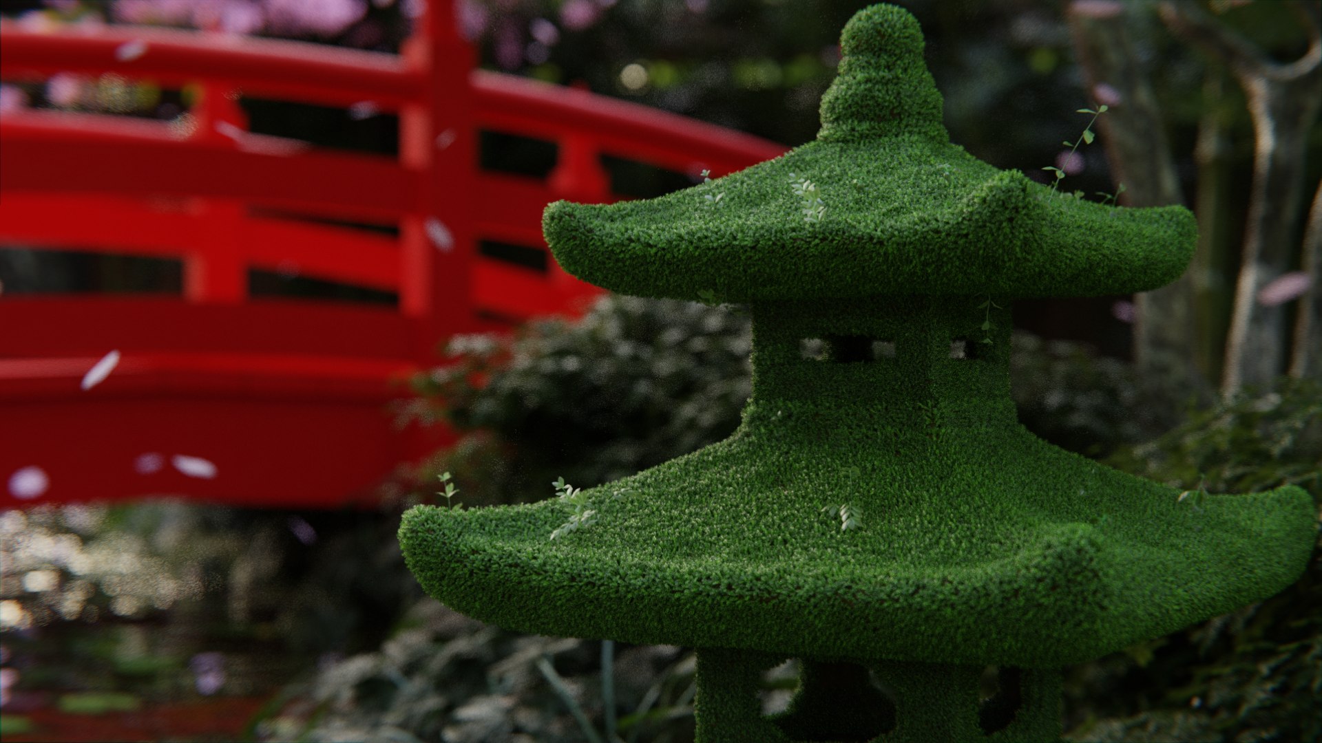 3D Japanese Garden 3d Scene Model - TurboSquid 1984695