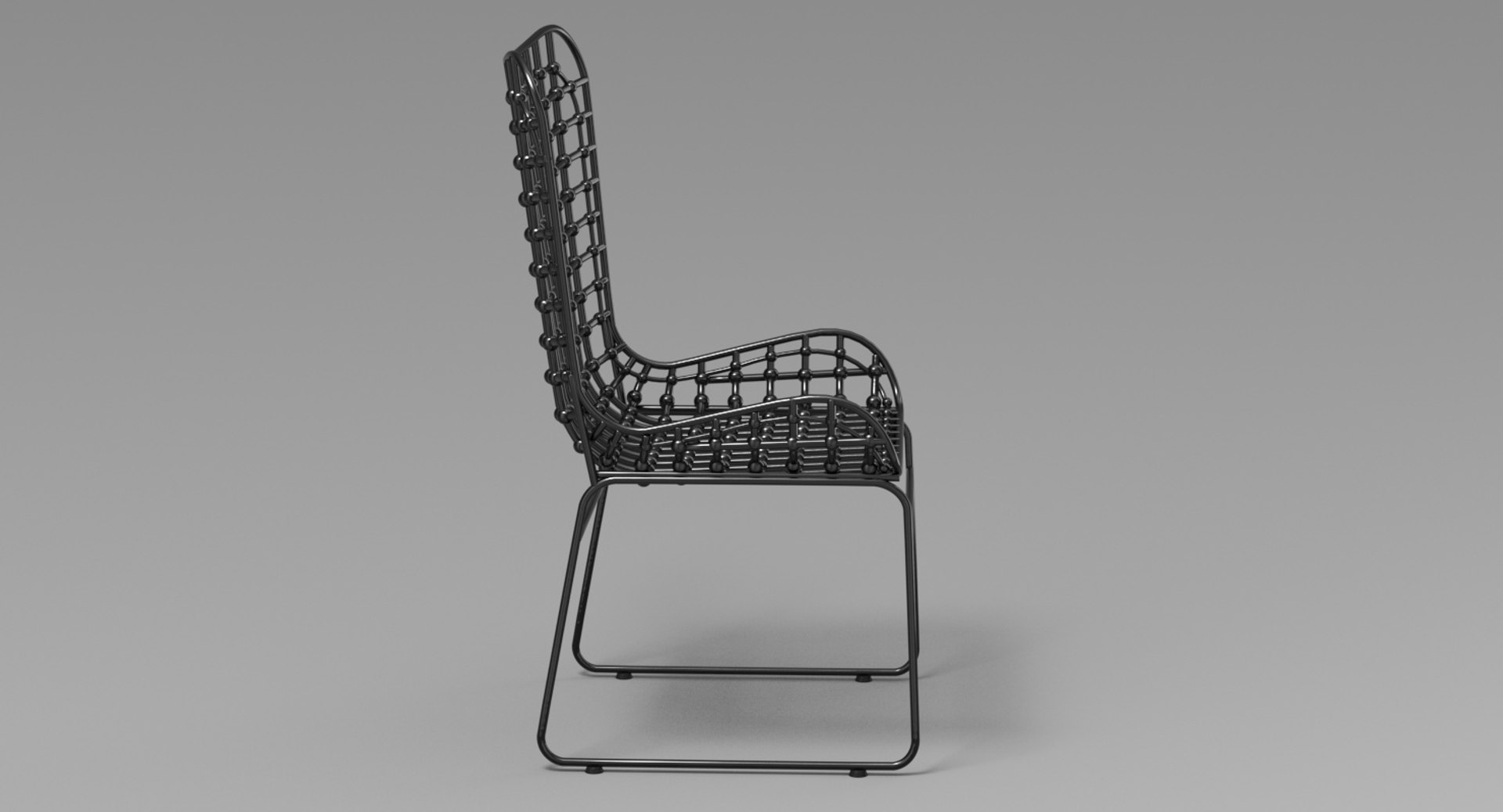 3D Metal Grid Chair - TurboSquid 1412456
