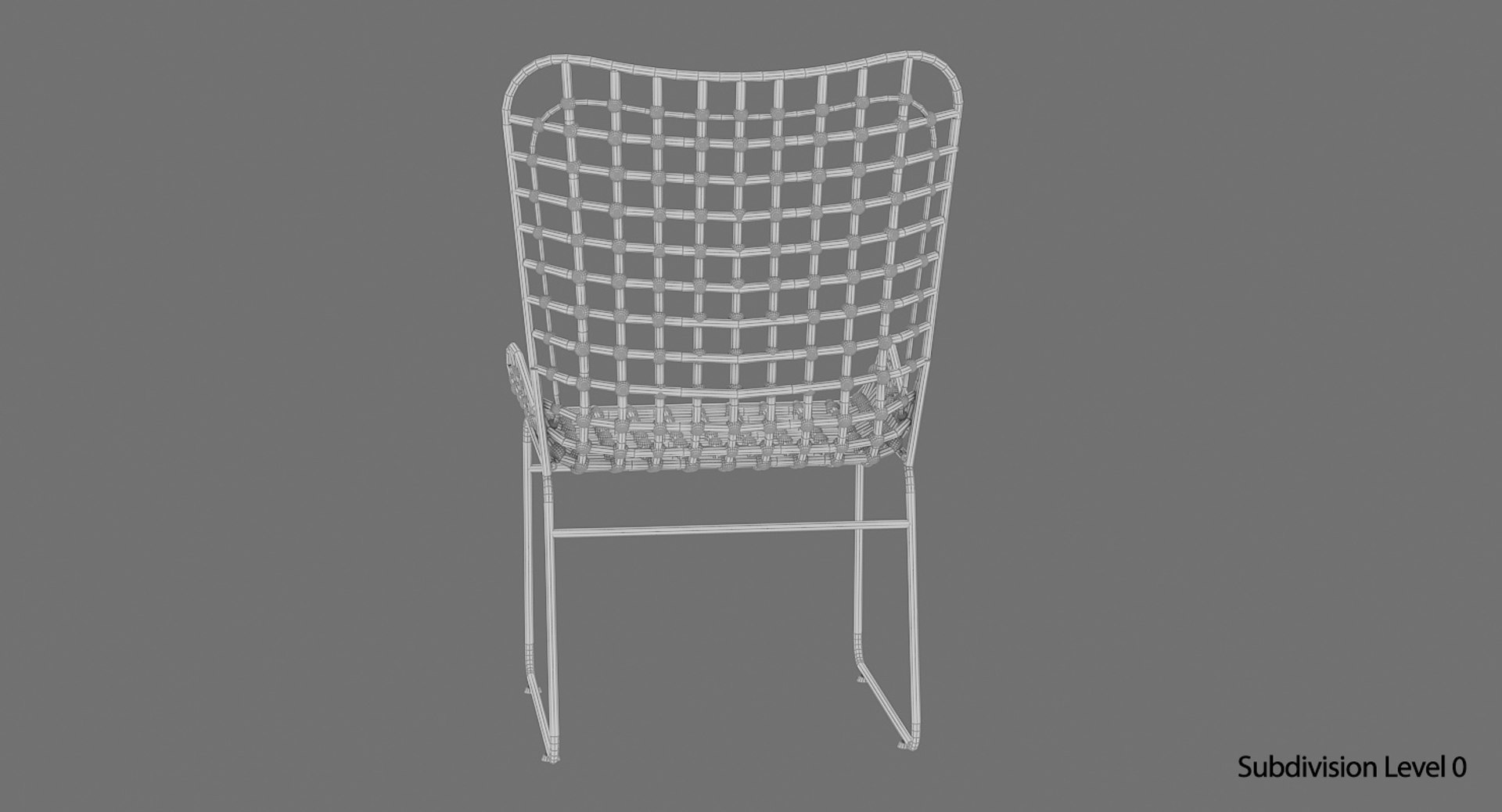 3D Metal Grid Chair - TurboSquid 1412456