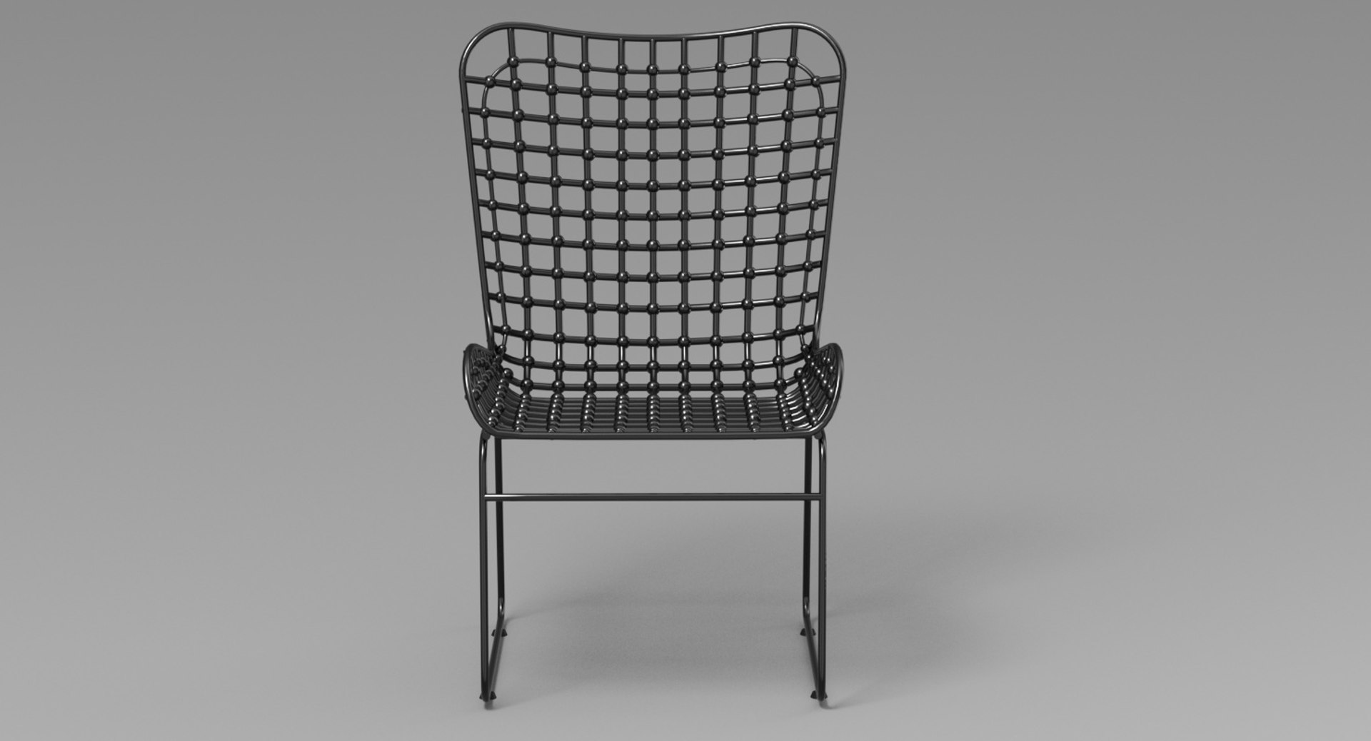3D Metal Grid Chair - TurboSquid 1412456