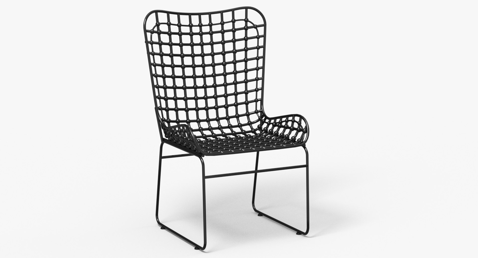 3D Metal Grid Chair - TurboSquid 1412456