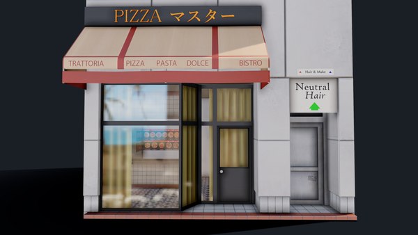Japanese japan pizza 3D model - TurboSquid 1673685