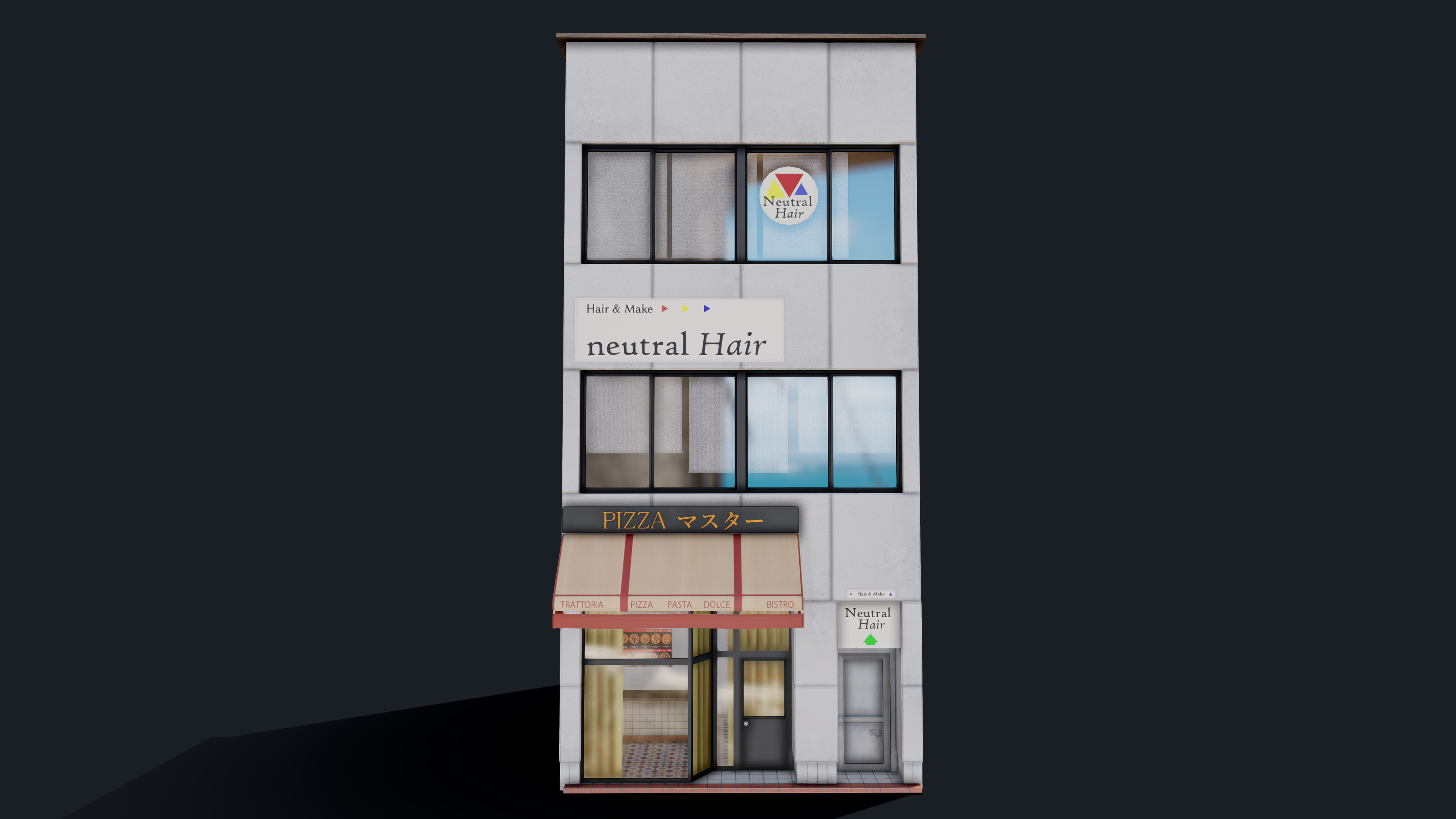 Japanese japan pizza 3D model - TurboSquid 1673685