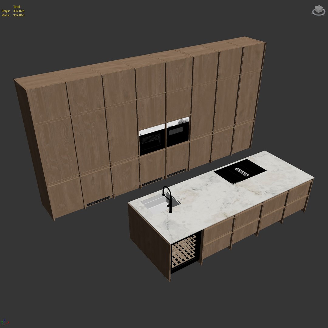 3D model Kitchen set 36 - TurboSquid 2161954